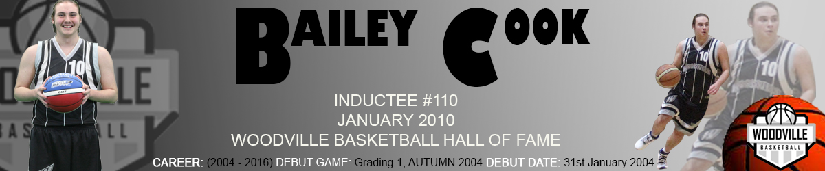 Bailey COOK HALL OF FAME - (2004 - 2016)